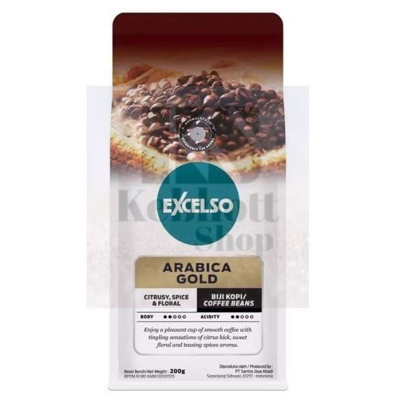 Jual EXCELSO ARABICA GOLD BIJI KOPI 200 GR di Seller kebhott_shop ...