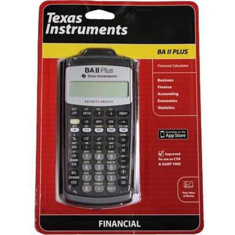 Promo Texas Instruments Ba Ii Plus Standard - Kalkulator Keuangan ...