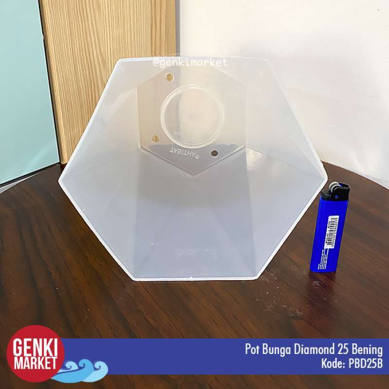 Jual Pot Bunga Bening Diamond 25 / Pot Bunga Kebun Taman / Pot Bunga ...