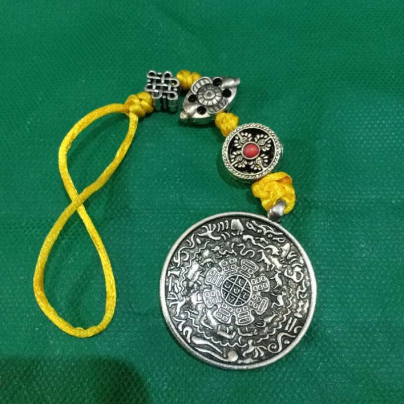 Promo gantungan jimat hoki rejeki dan pelindung 12 shio diagram putih ...