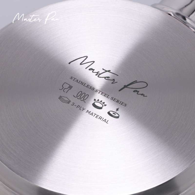 Promo Master Pan Panci Penggorengan Stainless Steel 20 Cm Fry Pan ...