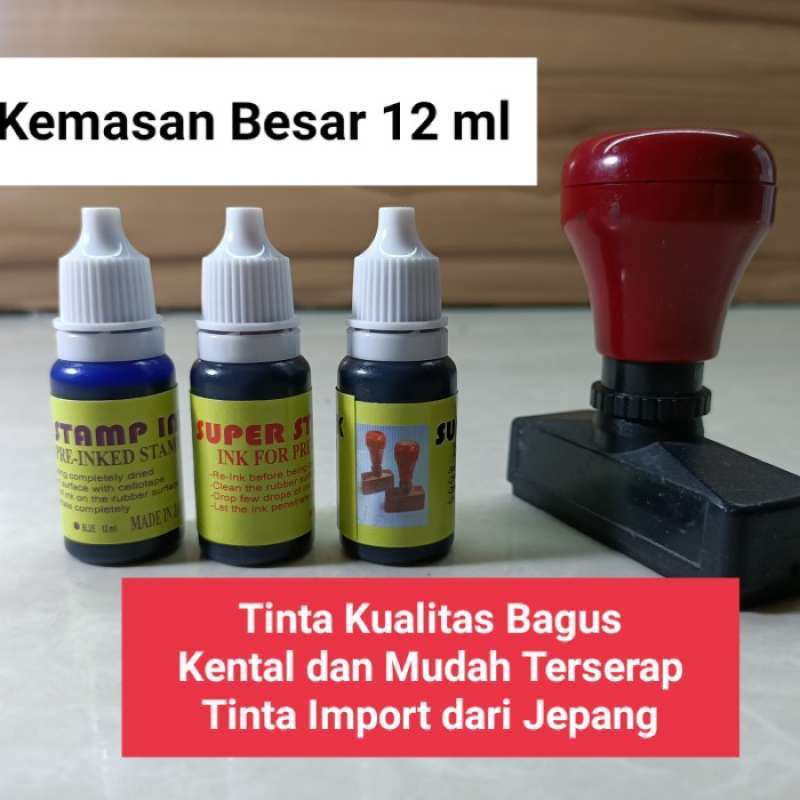 Jual Tinta Stempel Flash Super Stamp Isi Botol Besar 12 Ml Di Seller ...