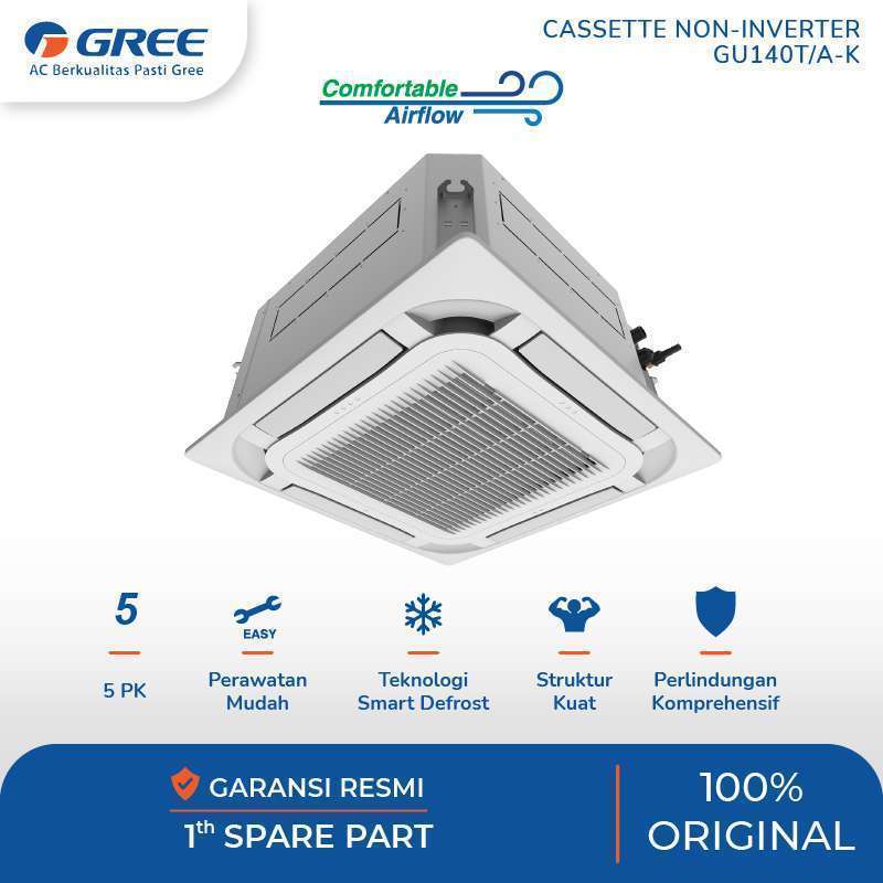 Promo Ac Cassette Gree Non Inverter Gree 5 Pk Gu - 140 T / A-k ( Ac Kaset Gree 5 Pk ) Diskon 2% ...