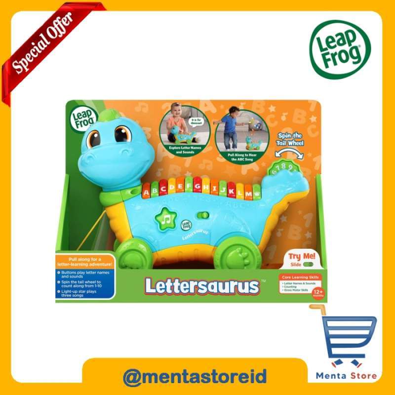 Promo LeapFrog Lettersaurus Learning Letters Alphabet Dinosaur Play ...