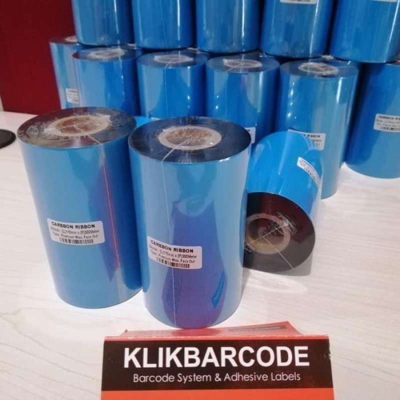 Jual Carbon Ribbon Barcode Ukuran 110 X 300 Meter ( Premium / Exc Wax ...