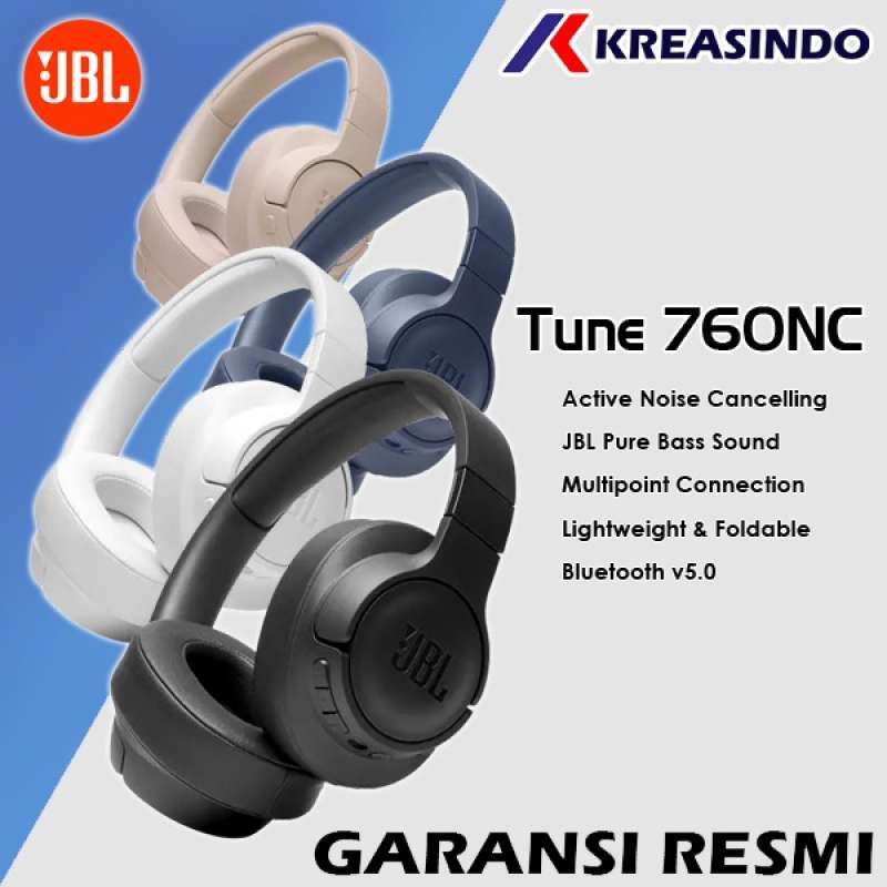 Jual Jbl Tune 760nc / T760 Nc / T760nc Bluetooth Wireless Headphone - White Di Seller Kreasindo ...