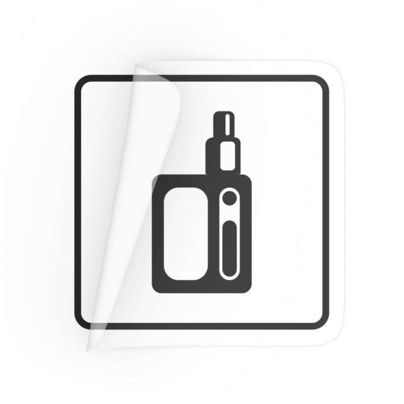 Jual Vaping Allowed Sign Sticker - Sticker - Area Vape - Dinding ...