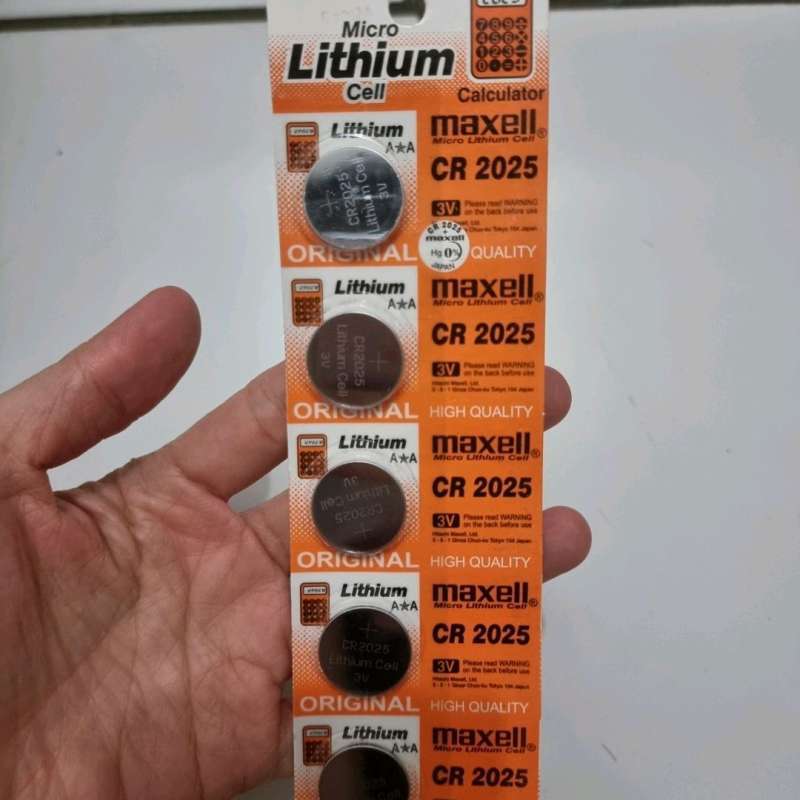 Jual (Maxell) Micro Lithium Cell Battery CR 2025 3V di Seller BizzClub ...