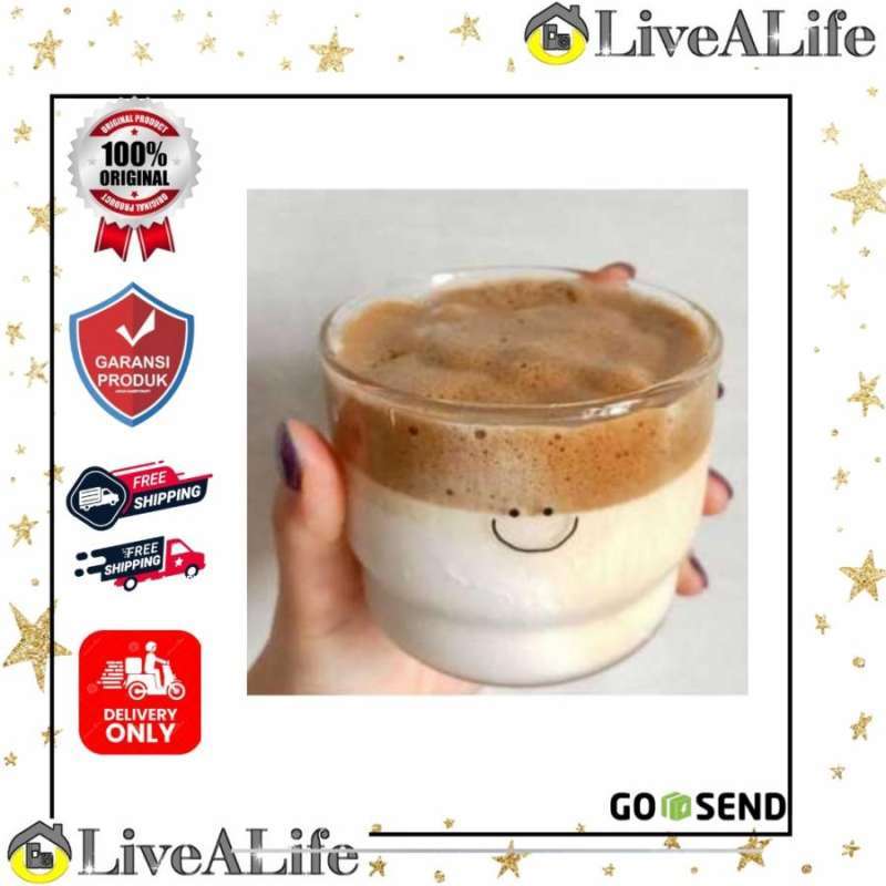 Jual Purplepure Gelas Unik Kopi Teh Minuman Borosilicate Glass 300ml KT012 di Seller ...