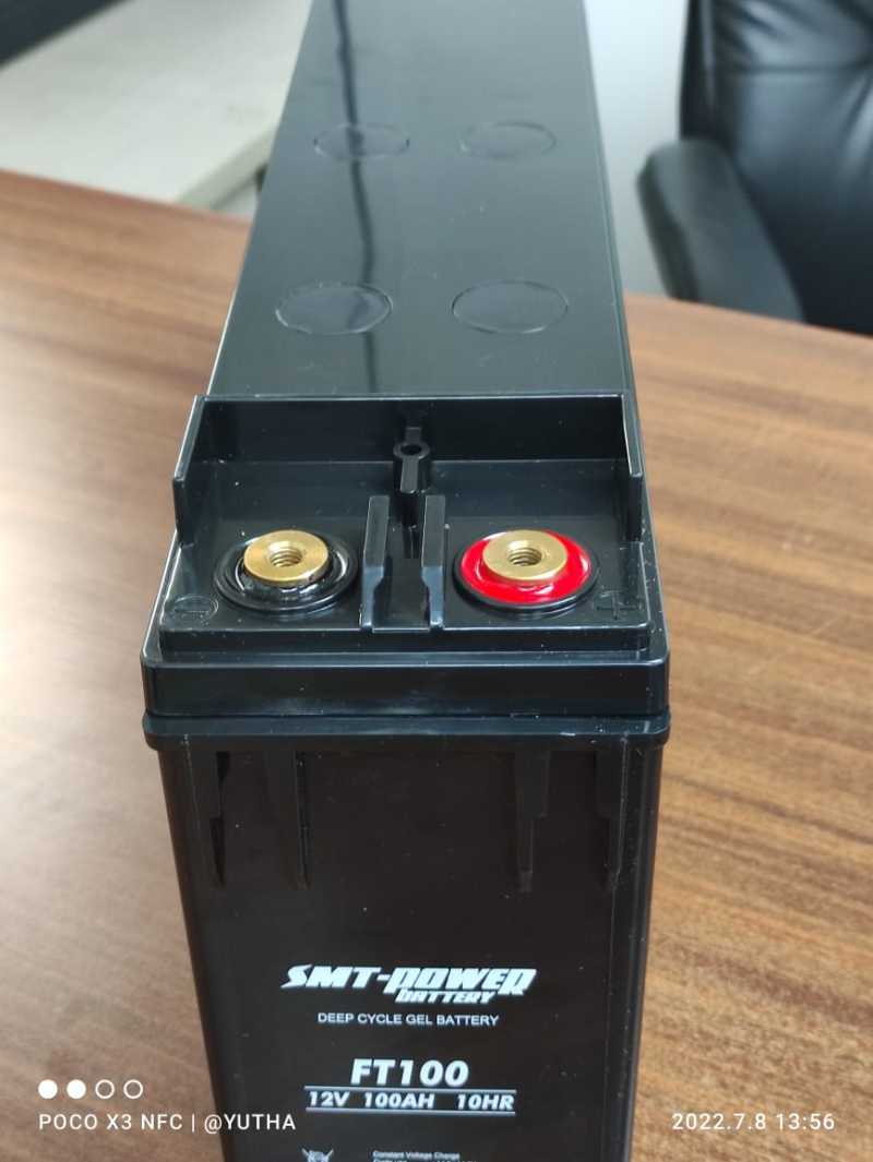 Promo Battery Samoto Ft100 - 12v 100ah 10hr - Front Terminal / Solar ...
