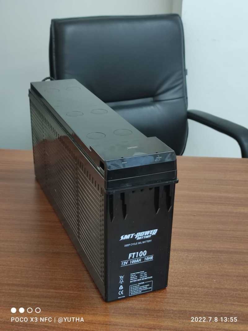 Promo Battery Samoto Ft100 - 12v 100ah 10hr - Front Terminal / Solar ...