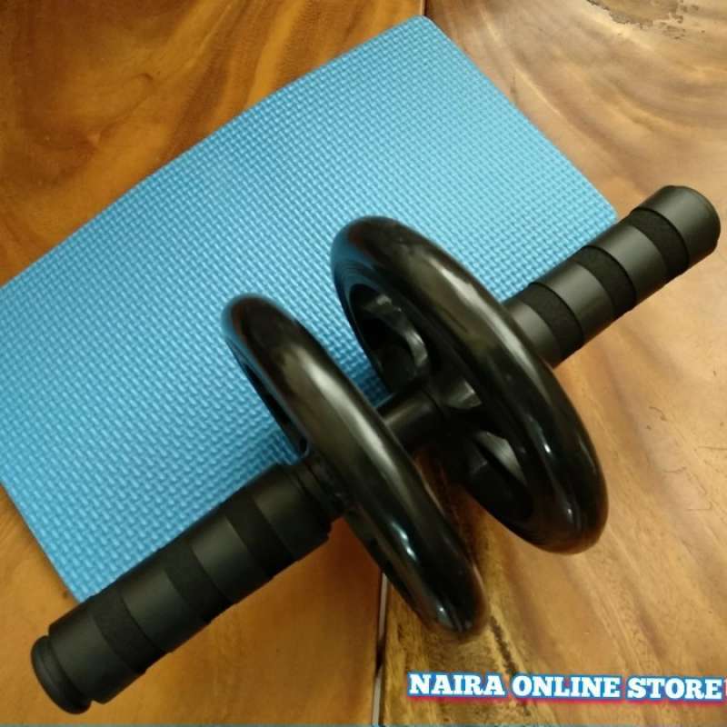 Promo Alat Olah Raga Abs Roller Fitness Gym Angkat Beban Otot Perut ...