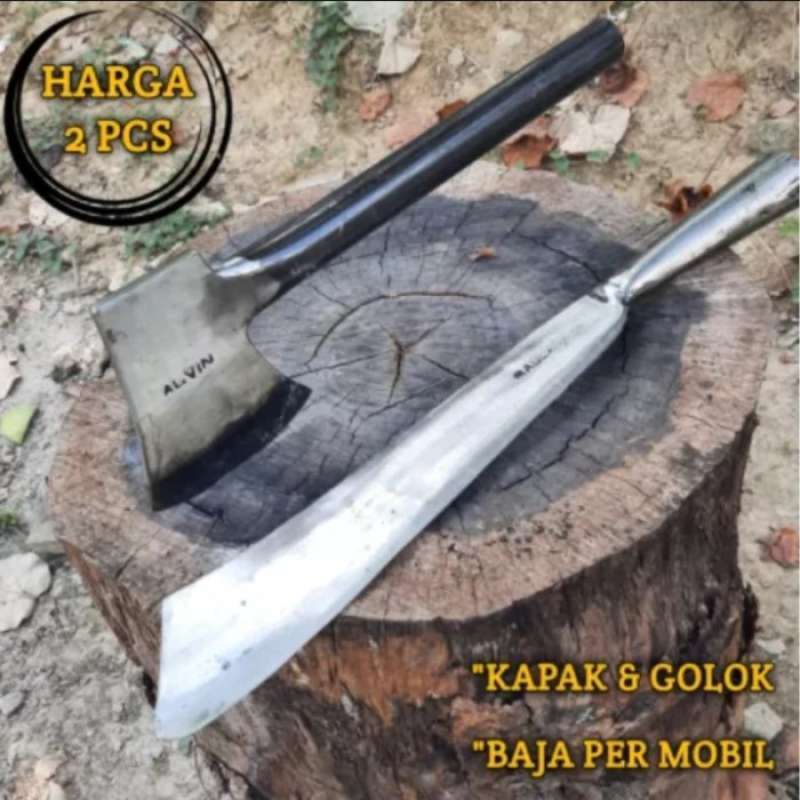 Promo Kampak Dan Golok Paket Lengkap Buat Berkebun Dan Potong Tulang ...