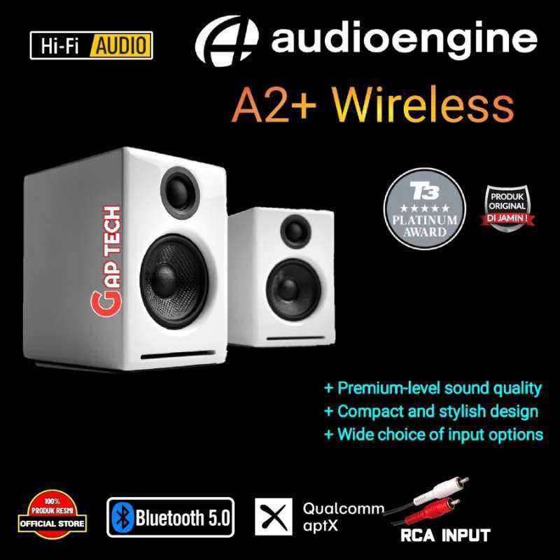 Jual Audioengine A2+ Plus Wireless Hi-Fi True Stereo Sound Monitor ...