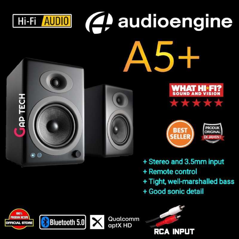 Promo Audioengine A5+ Plus Wireless Hi-Fi True Stereo Sound Monitor ...