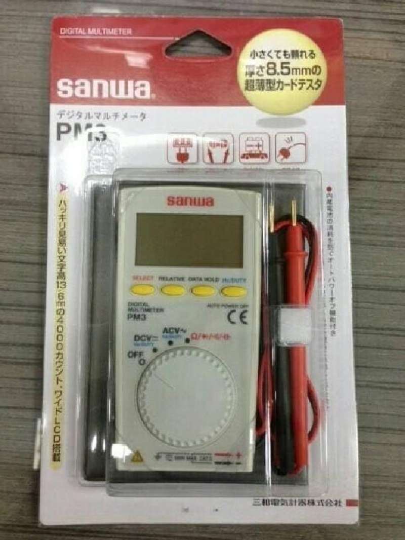 Jual Multitester Digital / Digital Multimeter Sanwa Pm3 Original Di ...