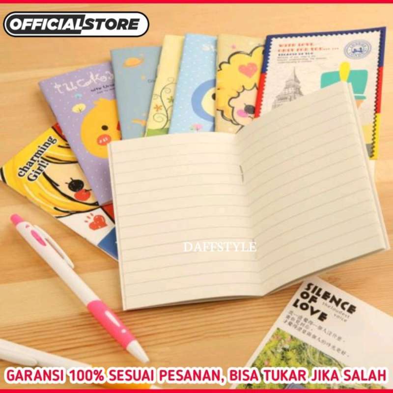 Jual Mini Notebook / Buku Catatan Kecil Memo Diary Lucu di Seller DAFF ...