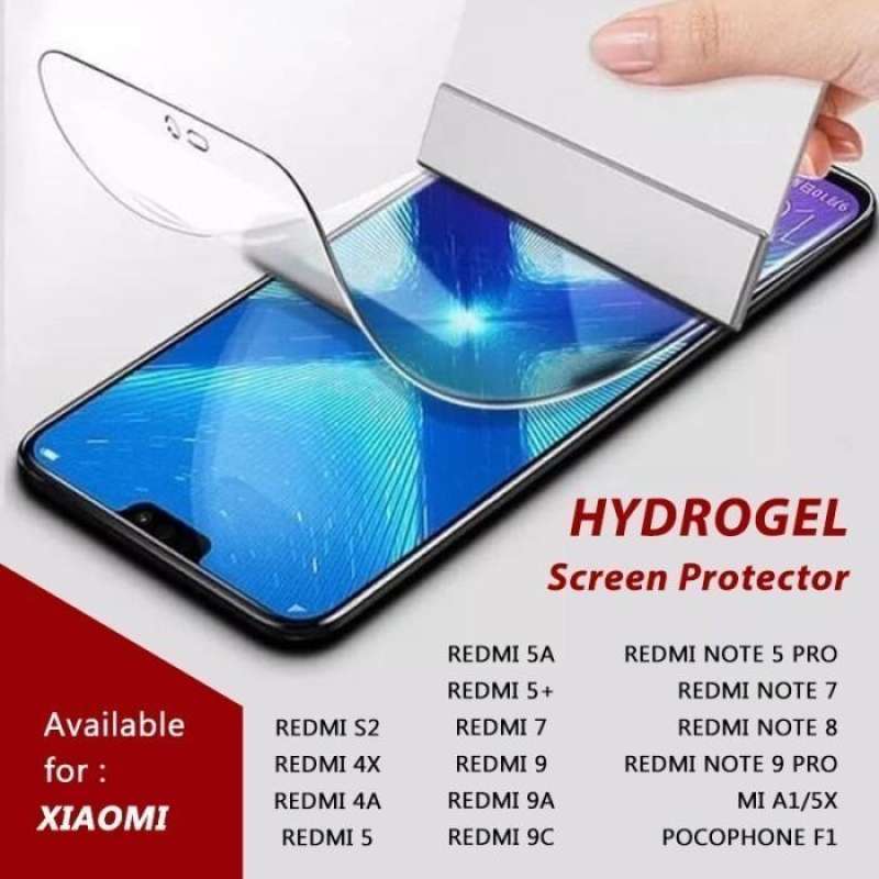 Promo Hydrogel Anti Gores Jelly Mi 11 Ultra Mi A1 A2 A3 5x 6x 9 Lite 9t Pro - Mi 9 Lite Diskon ...
