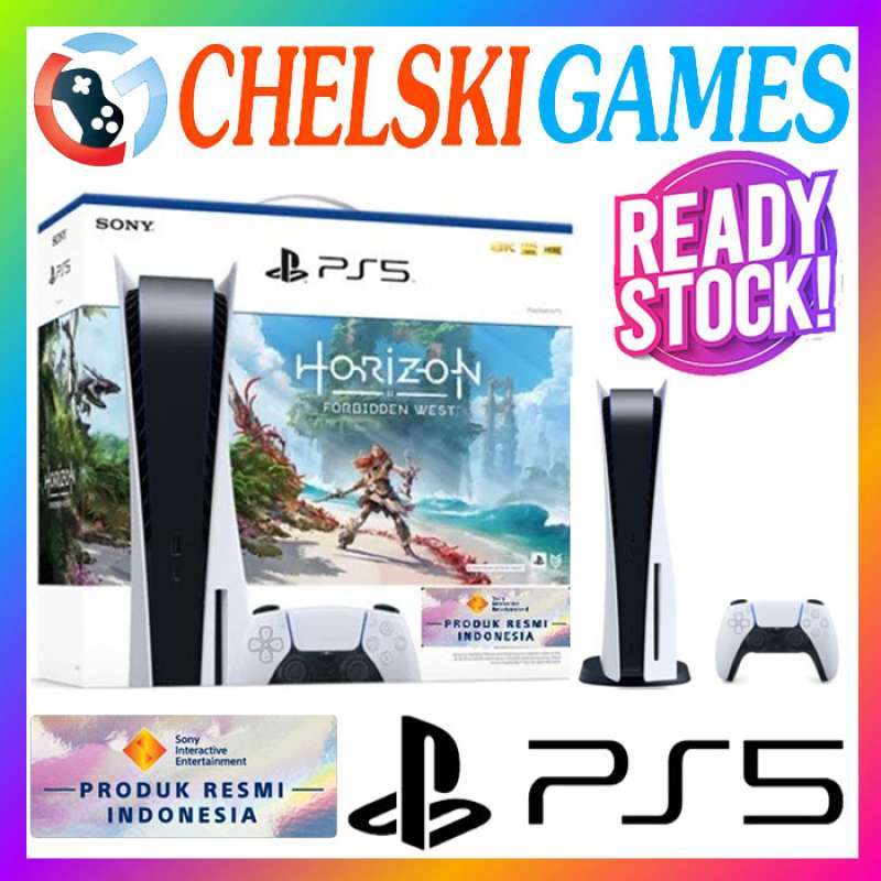 Jual Console PS5 SONY Playstation 5 Console Mesin DISC VERSION BUNDLE HORIZON FORBIDDEN WEST di ...