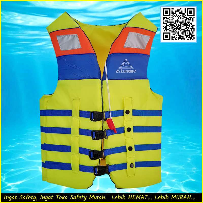 Jual Baju Pelampung Atunas Hijau Kuning Stabilo WARNA BARU / Life Jaket ...