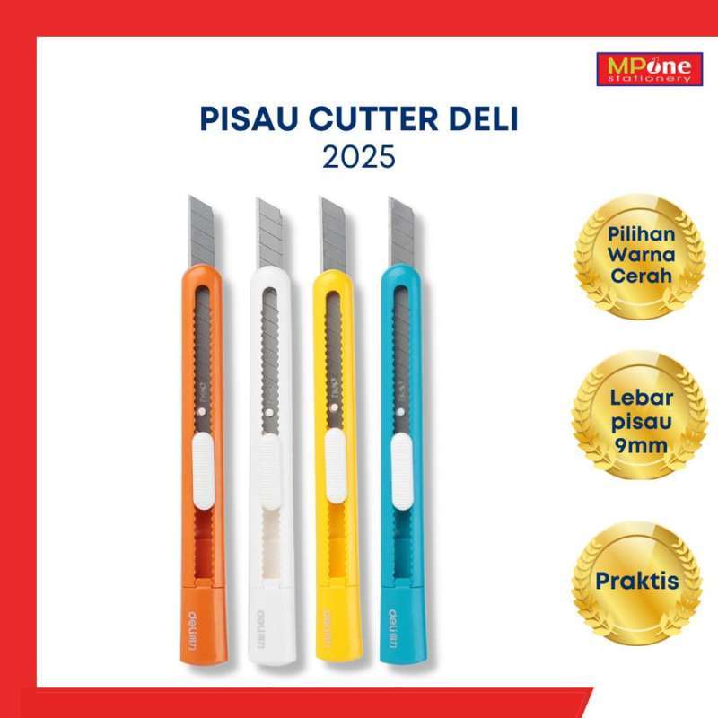 Jual Deli Small Cutter 2025 / Cutter Sekolah Kecil / Cutter Deli 2025 ...