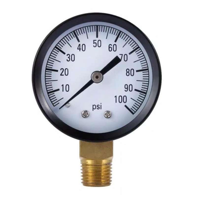 Jual Pressure Gauge 100 psi Meter Alat ukur tekanan Air Angin Manometer ...