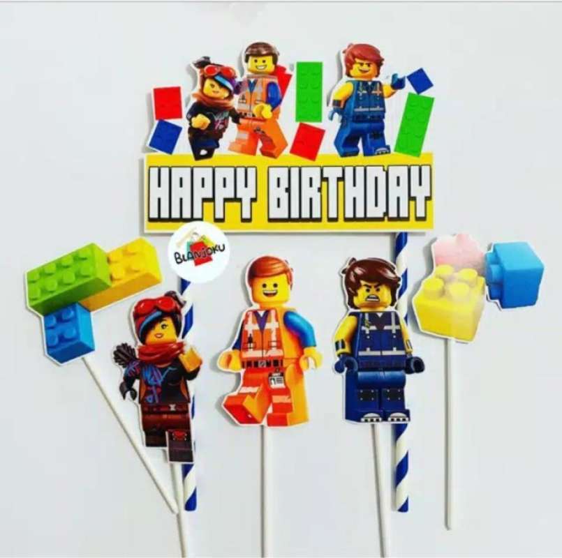 Jual LEGO MOVIE TOPPER CAKE BIRTHDAY / HIASAN KUE ULANG TAHUN di Seller ...