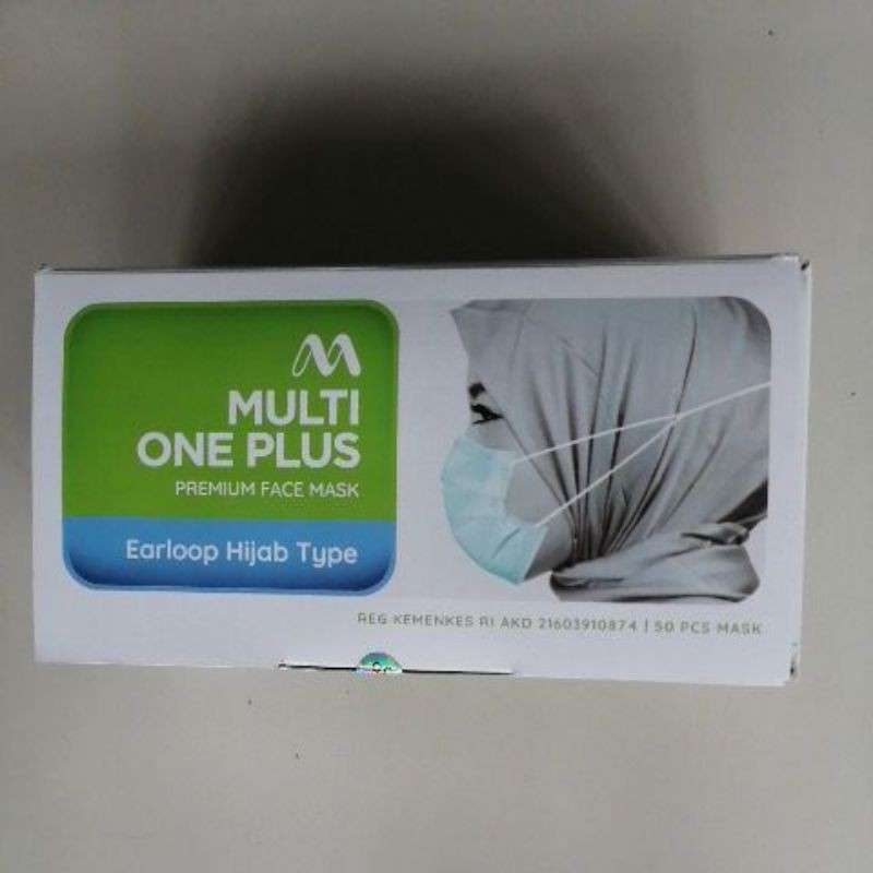 Jual Masker Hijab Medis Tp. Surgical Mask 3 Ply Earloop Hijab @ 50 Pcs ...