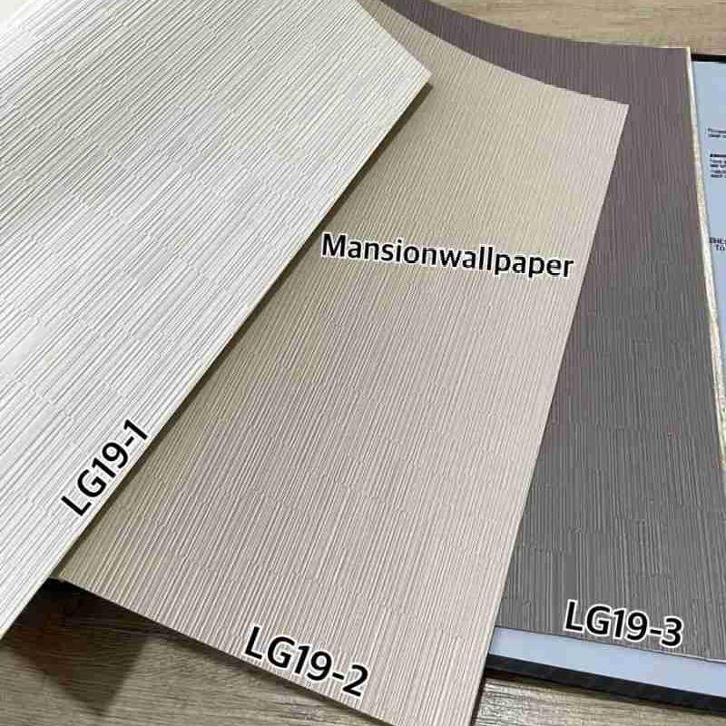 Jual Wallpaper Dinding Polos Premium Putih Cream Coklat Tekstur Kotak ...