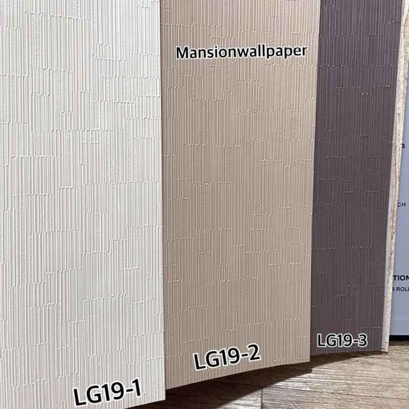 Jual Wallpaper Dinding Polos Premium Putih Cream Coklat Tekstur Kotak ...