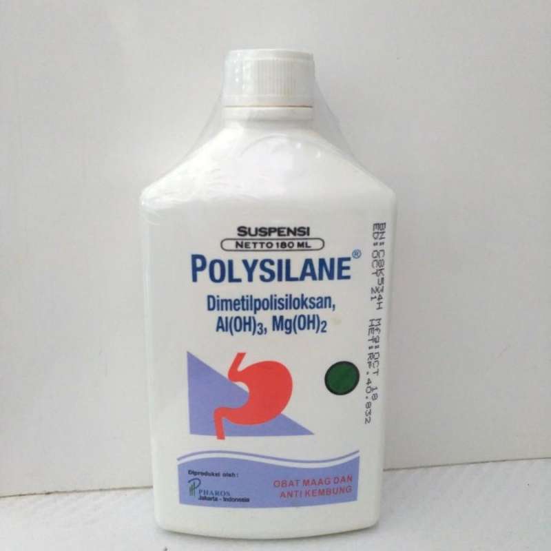 Jual Polysilane Polisilaen Poli Silaen Sirup 180 Ml Obat Maag Dan ...