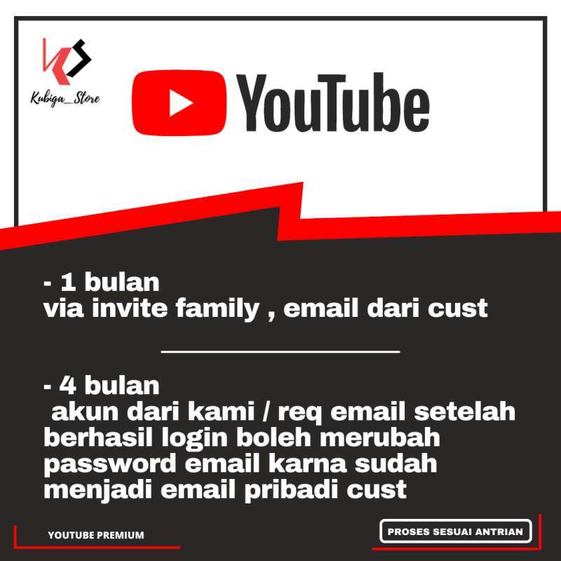 Promo Upgrade Youtube Premium Mu & Youtube Music Diskon 40% Di Seller ...