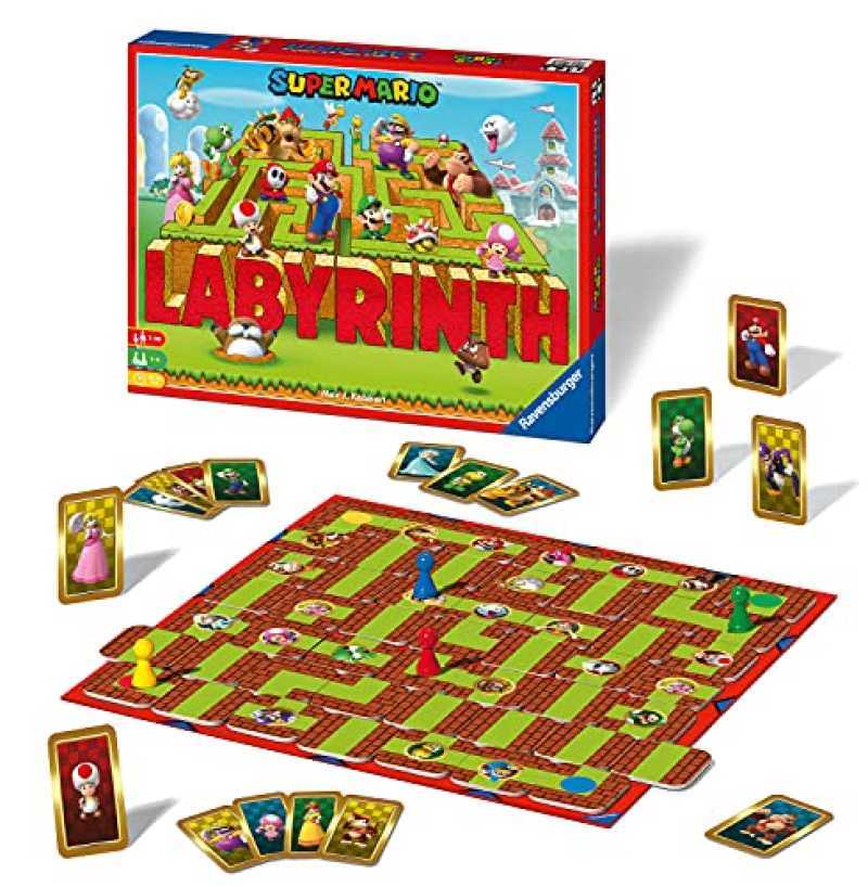 Promo Ravensburger Super Mario Labyrinth Family Board Game for Kids ...
