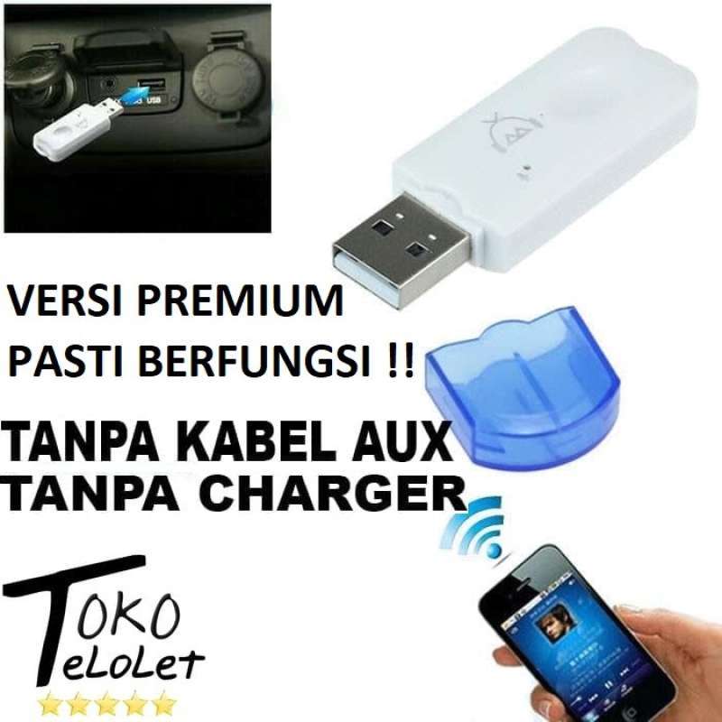 Jual USB BLUETOOTH RECEIVER ADAPTER MUSIC + CALL AUDIO RECEIVER PLUG ...