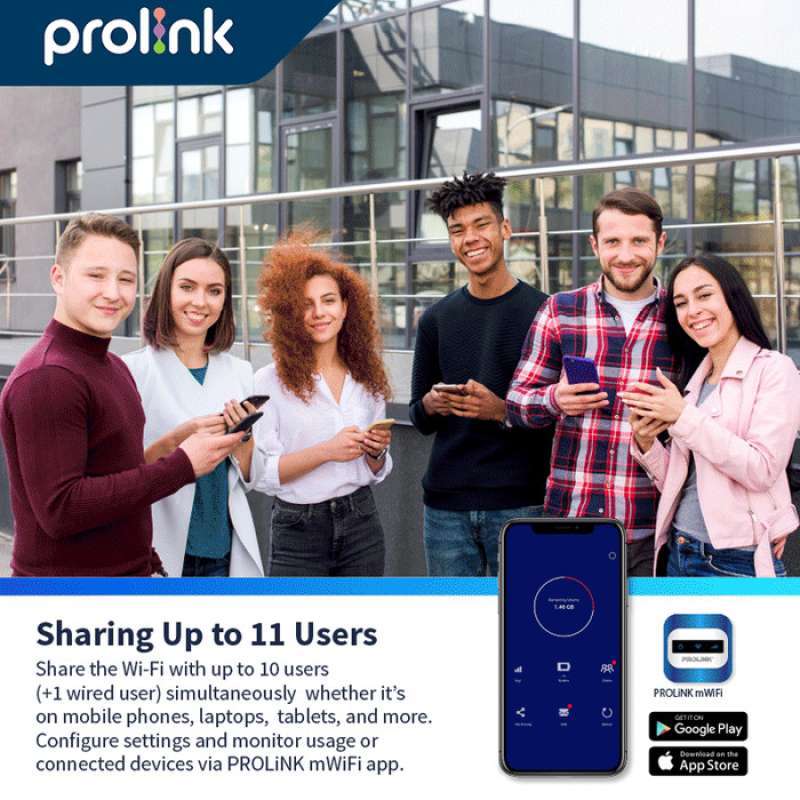 Promo Prolink Mifi Travel Modem Wifi Unlock 4g Lte + Powerbank Wireless ...