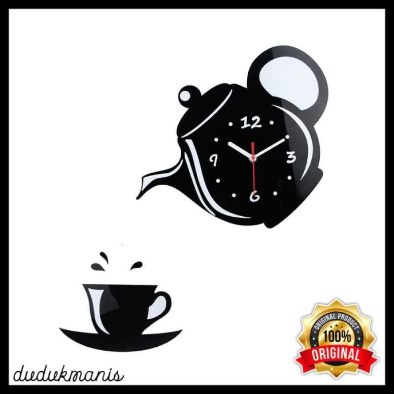 Jual Jam Dinding Model Teko Kopi Jam Kamar Jam Ruangan Hiasan Per-207 ...