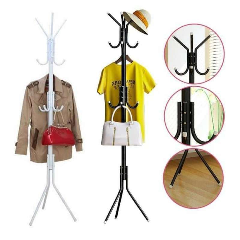 Jual Gantungan baju gantungan topi stand hanger tiang berdiri rak ...