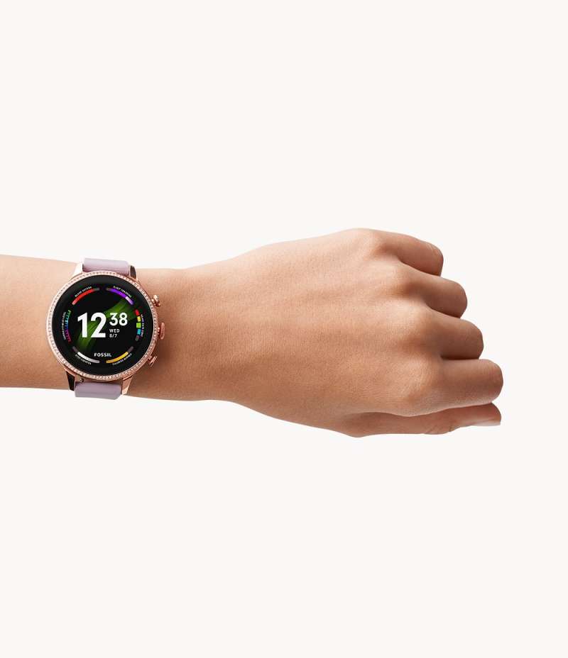 Promo Fossil Gen 6 Smartwatch - Purple Silicone Ftw6080 Diskon 32% Di ...