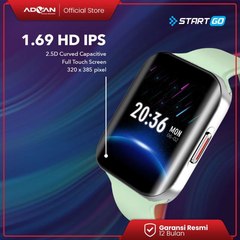 Jual Advan S1 Pro Smartwatch 1.69 Inch Ips Screen | 15 Sports | Spo2 ...