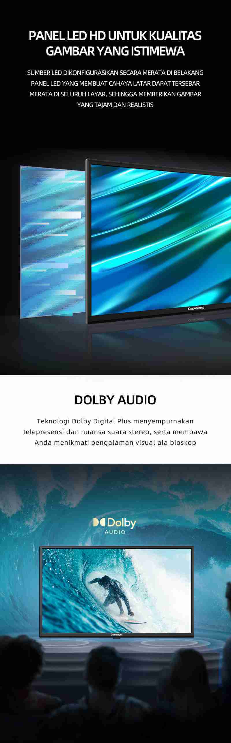 Jual Changhong 32 Inch Digital Led Tv (l32g5w) Hd Tv-hdmi-usb Movie Di Seller Jolelektronik ...