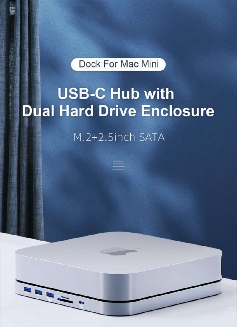 Promo Hagibis Usb C Hub For Mac Mini M1 With Hdd Enclosure 2.5 Sata Nvme Diskon 11% di Seller ...