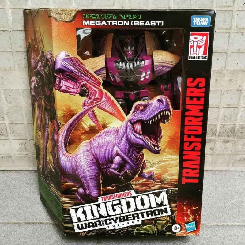Jual HASBRO TRANSFORMERS WFC KINGDOM MEGATRON BEAST LEADER CLASS T-REX ...