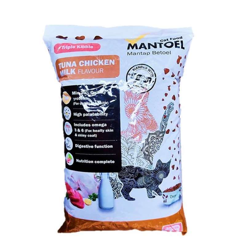 Jual Mantoel Cat Food For All Stage Tuna Chicken Milk Repack 1 Kg Di ...