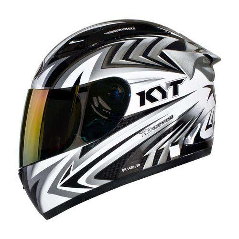 Jual Helm KYT RC 7 Seven RC7 Full Face Fullface Seri Black White di ...