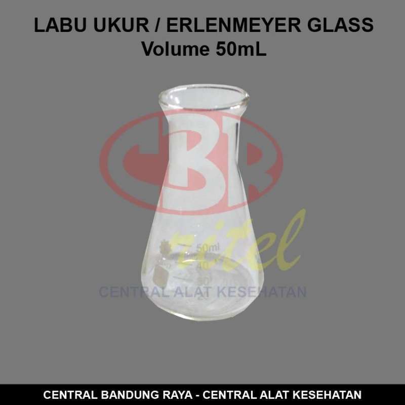 Jual Gelas Labu Ukur / Erlenmeyer Glass Volume 50mL di Seller Central ...