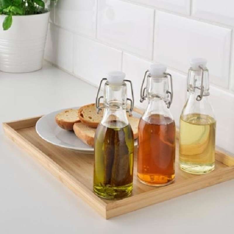 Jual 1set 3pcs Botol Minum Kaca Bening Penutup Kawat Besi Anti Tumpah ...