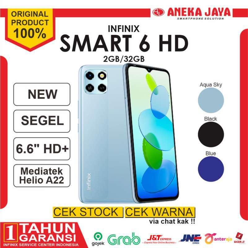 Jual Infinix Smart 6 HD 2/32GB Baru Segel Asli Pabrik Garansi Resmi 1 ...