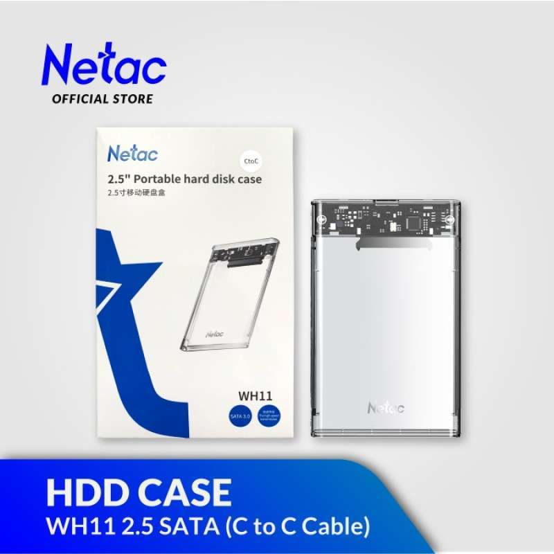 Promo Netac Ssd Enclosure Wh11 2.5 Sata To Usb3.0 C To C Hdd/Ssd Case ...