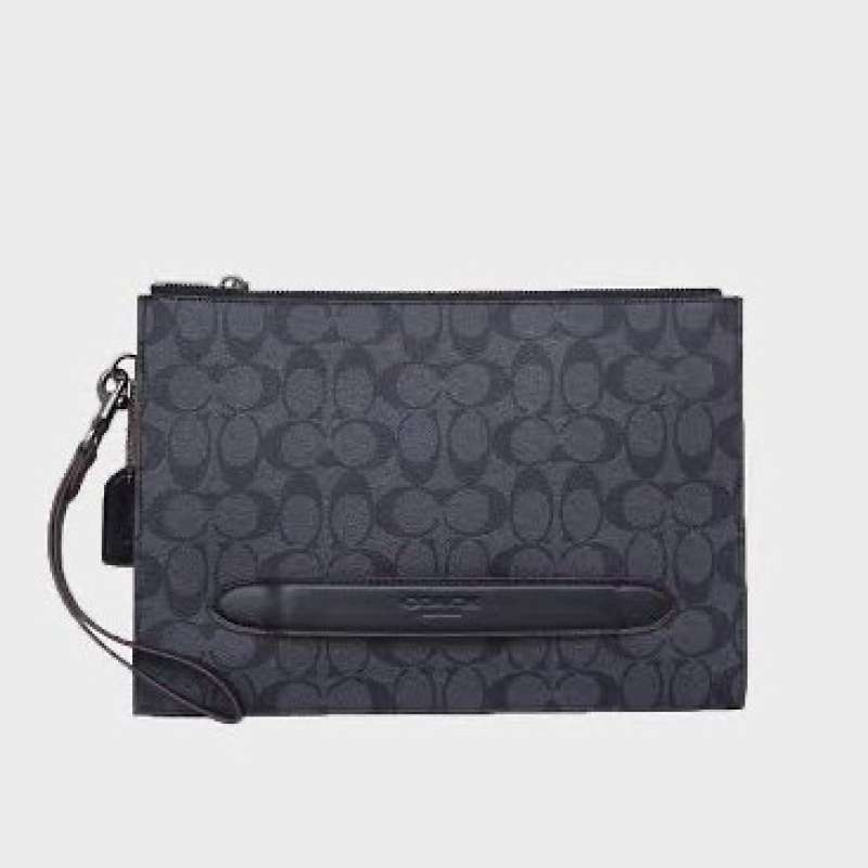 Promo Coach Structured Pouch In Signature Canvas di Seller Abaty Onstay ...