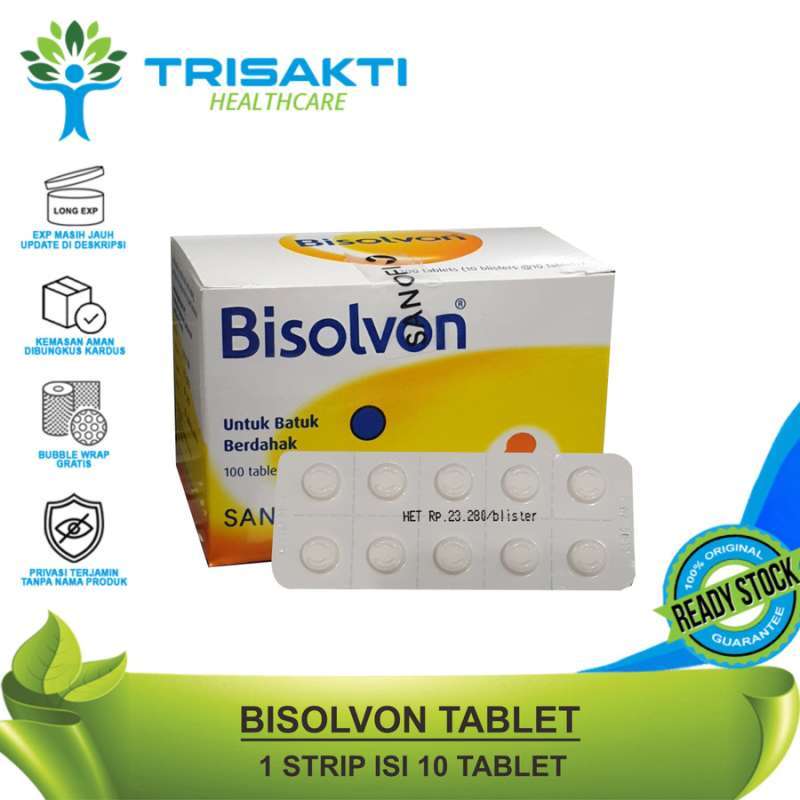 Promo Bisolvon Tablet 1 Strip Isi 10 Tablet - Obat Batuk Berdahak ...